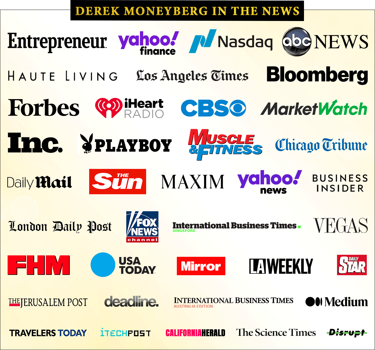 Derek Moneyberg | Official Website Of Derek Moneyberg